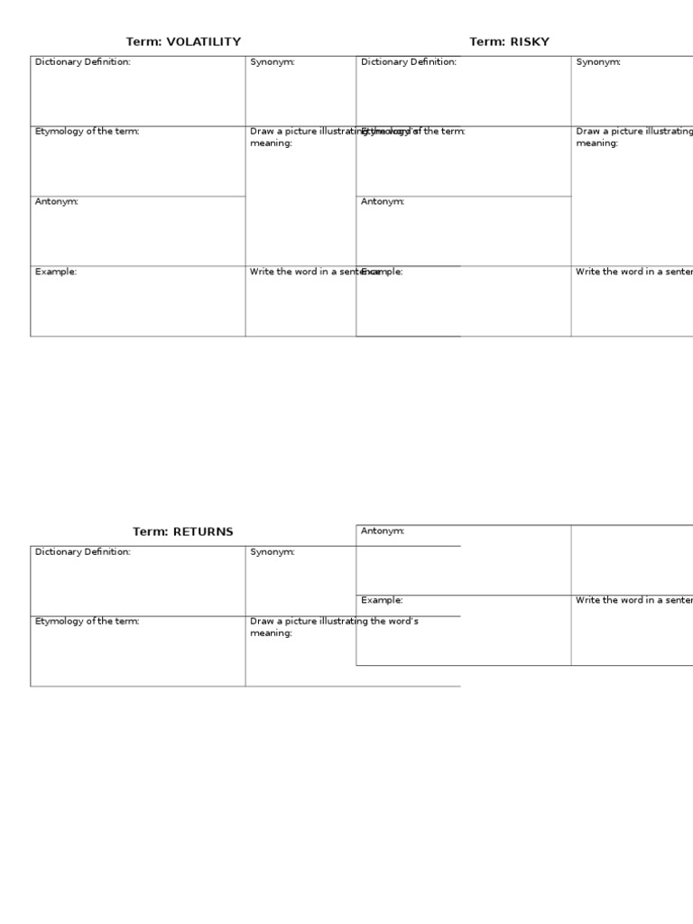 Vocabulary Activity Lesson 2 | PDF