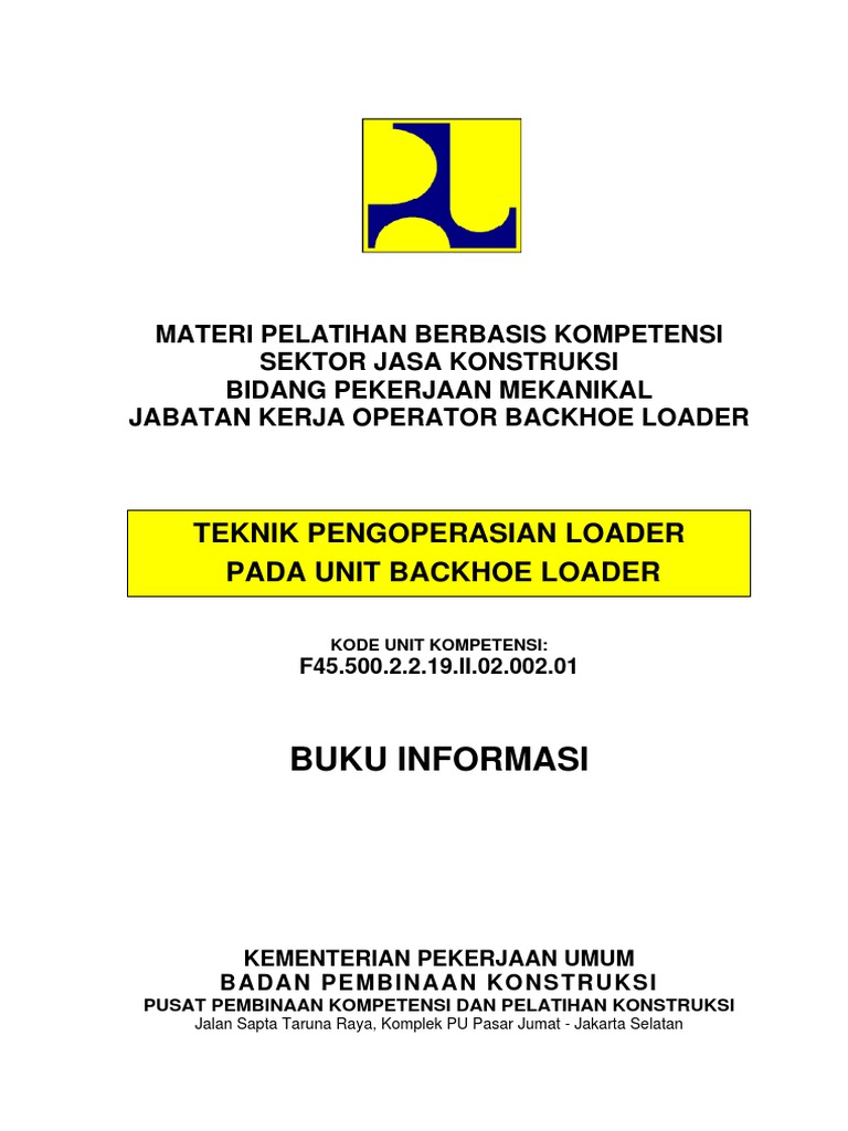 Operator Backhoe Loader | PDF