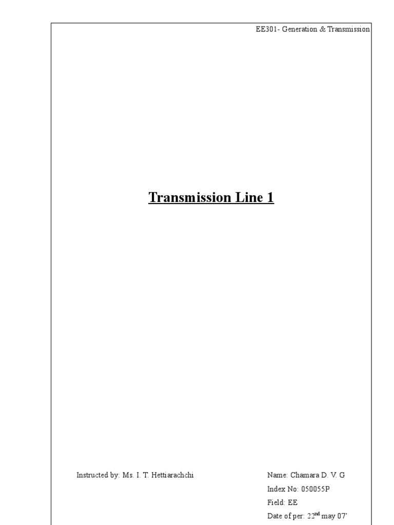 Transmission Line 11 | PDF | Electric Power Transmission | Transmission ...