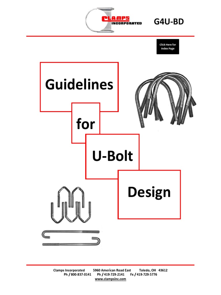 U-Bolt Design PDF | PDF | Screw | Strength Of Materials
