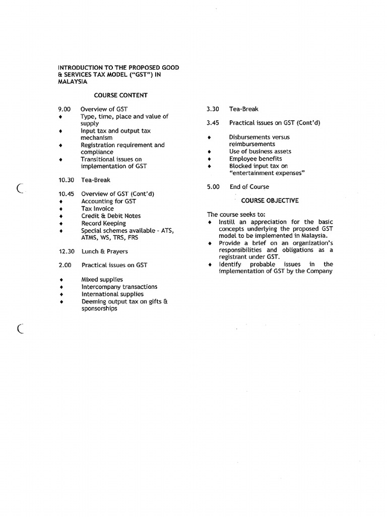GST Training Material PDF | PDF