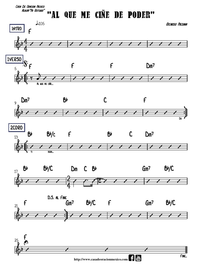 Al Que Me Ciñe de Poder | PDF | Musica en español