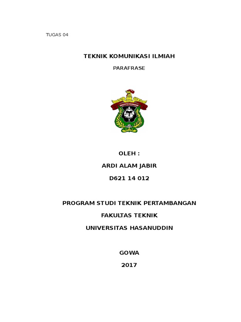 Contoh PARAFRASE | PDF