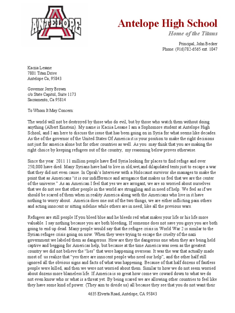 Antelope High School: Home of The Titans | PDF