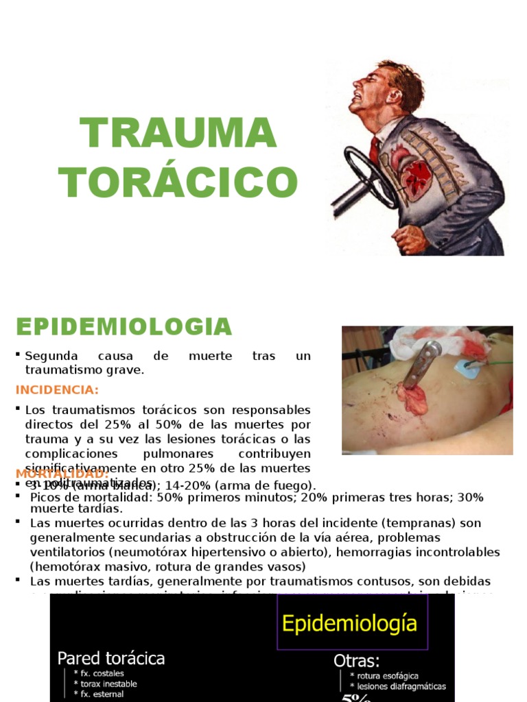 Trauma torácico: evaluación y manejo de lesiones que amenazan la vida ...