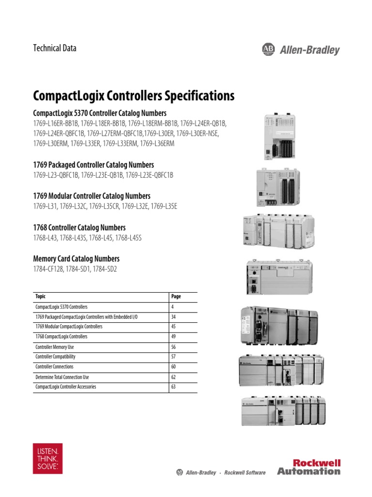AB CompactLogix PDF | PDF | Computer Network | Digital Technology