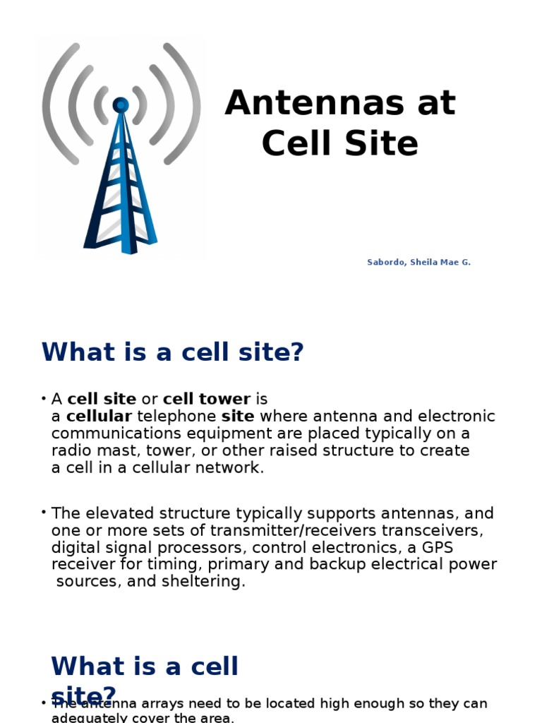 Antennas at Cell Site | PDF | Antenna (Radio) | Radio