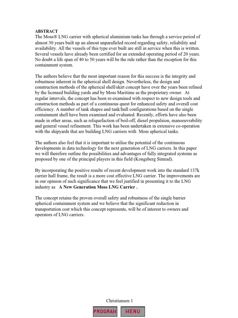 MOSS Tank Details | PDF | Marine Propulsion | Liquefied Natural Gas