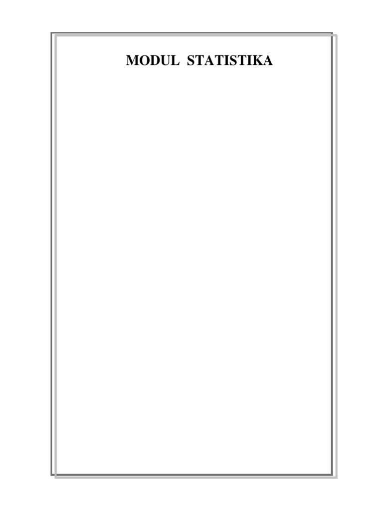 Modul Statistika | PDF