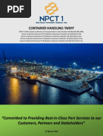 North Port Tariff | PDF | Stevedore | Shipping