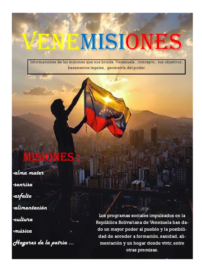 Misiones de Venezuela | PDF | Venezuela | Hugo Chavez