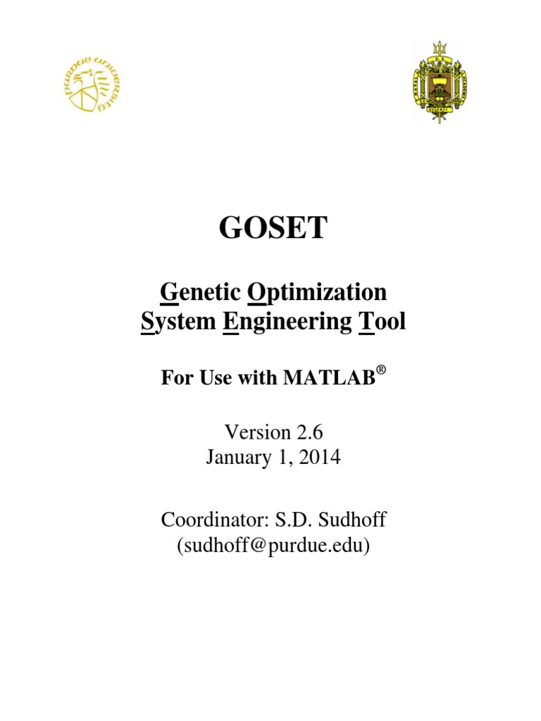 GOSET 2.6 Manual PDF | PDF | Mathematical Optimization | Pareto Efficiency
