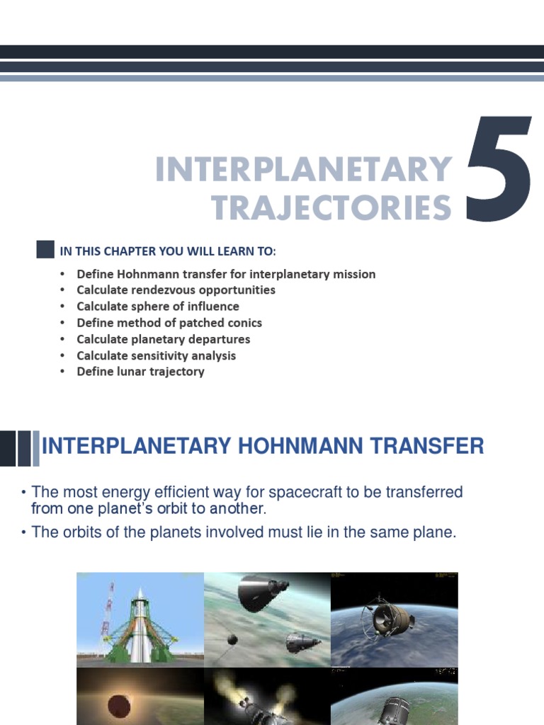 Lecture 05 Orbital Mechanics | PDF | Gravity Assist | Space Rendezvous