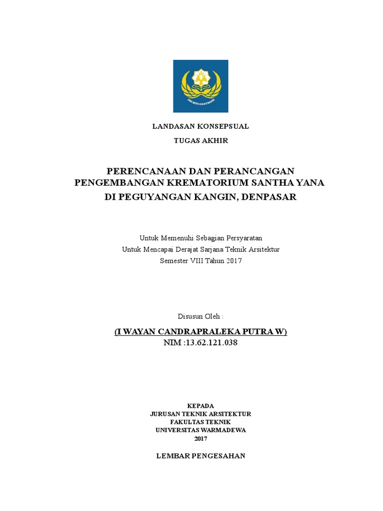 Pengembangan Krematorium Santha Yana | PDF