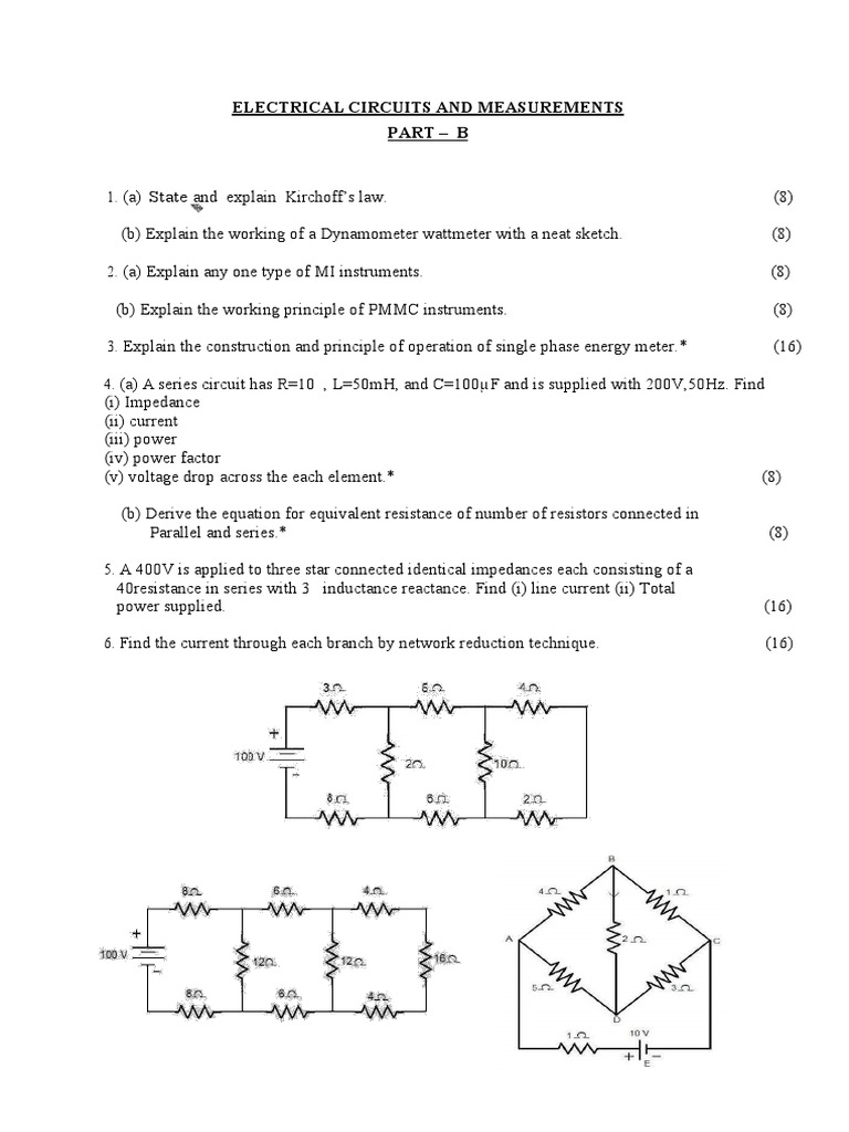 BEEE Important Questions and Answers | PDF | Electrical Impedance ...