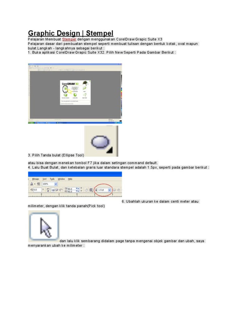 Cara Buat Stempel CDR | PDF