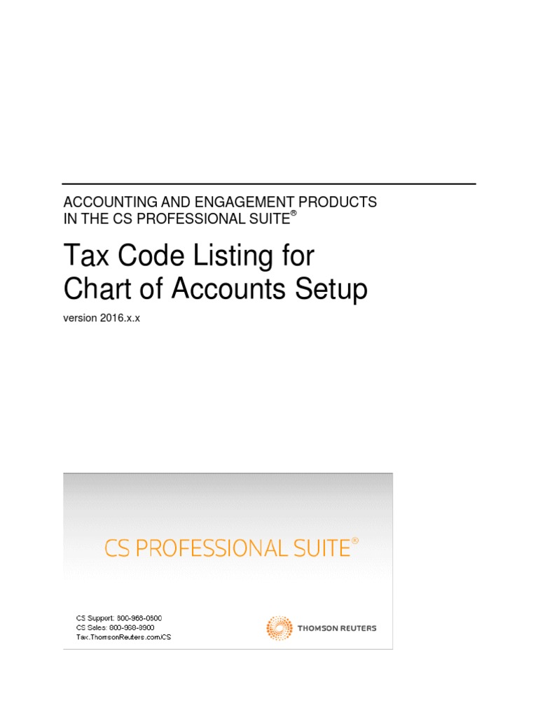 Tax Code Listing | PDF | Taxation In The United States | Expense