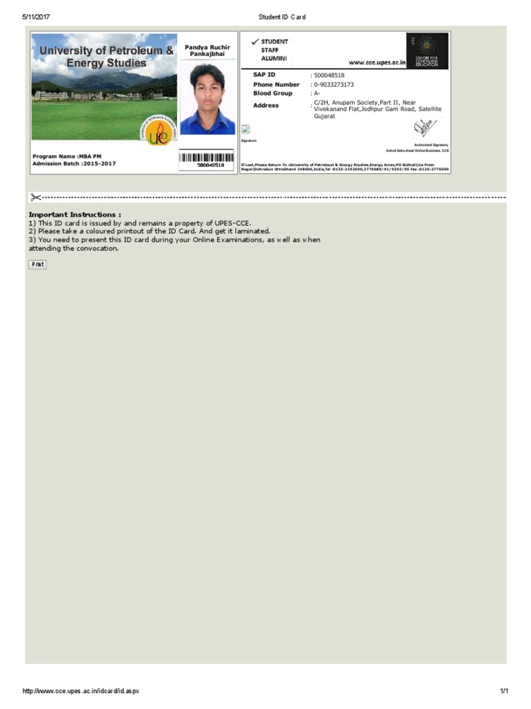 Student ID Card PDF | PDF