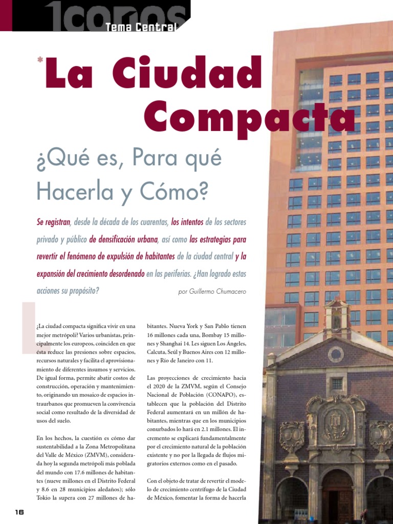 Ciudad Compacta | PDF | Ciudad de México | Ciudad