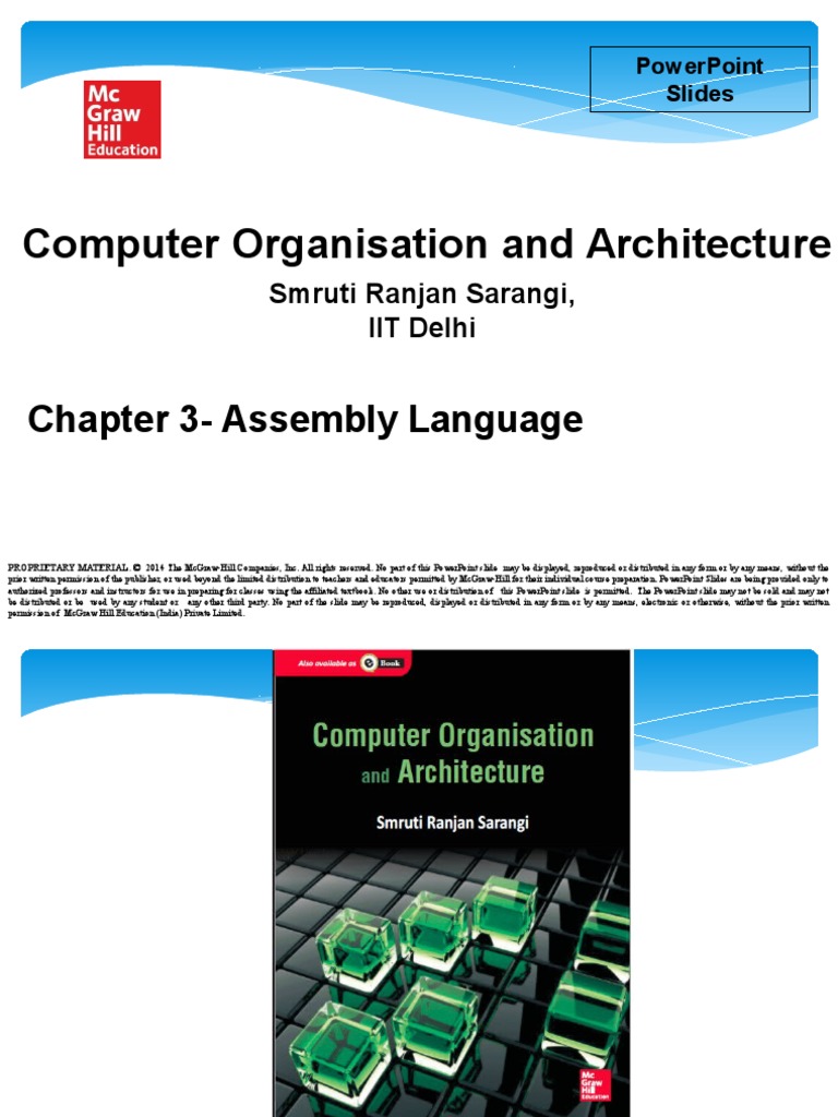 Chapter 03 Assembly Language | PDF | Instruction Set | Assembly Language