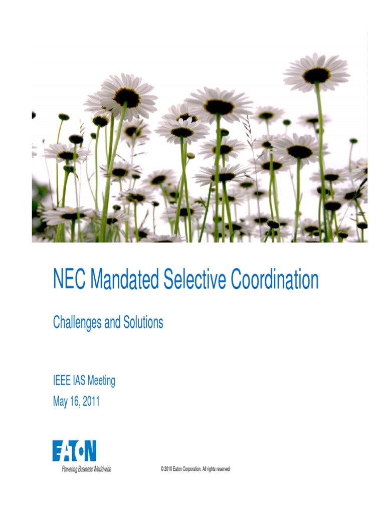 NEC Mandated Selective Coordination - Challenges and Solutions | PDF | Elevator | Power Engineering