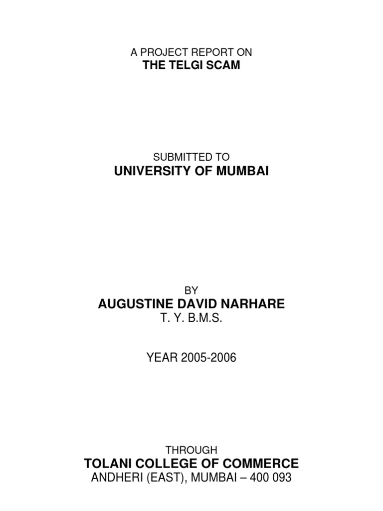 The Telgi Scam | PDF | Bail | Criminal Justice