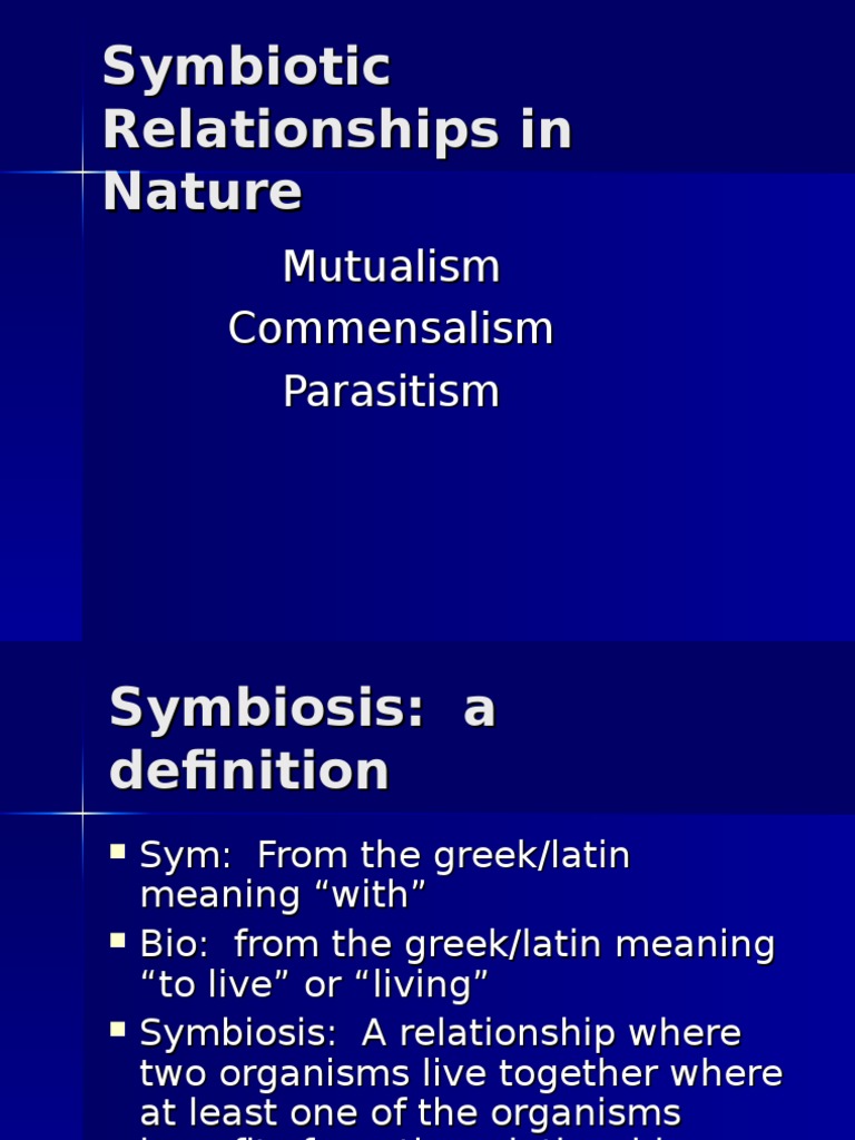symbiotic relationships in nature | Symbiosis | Botany