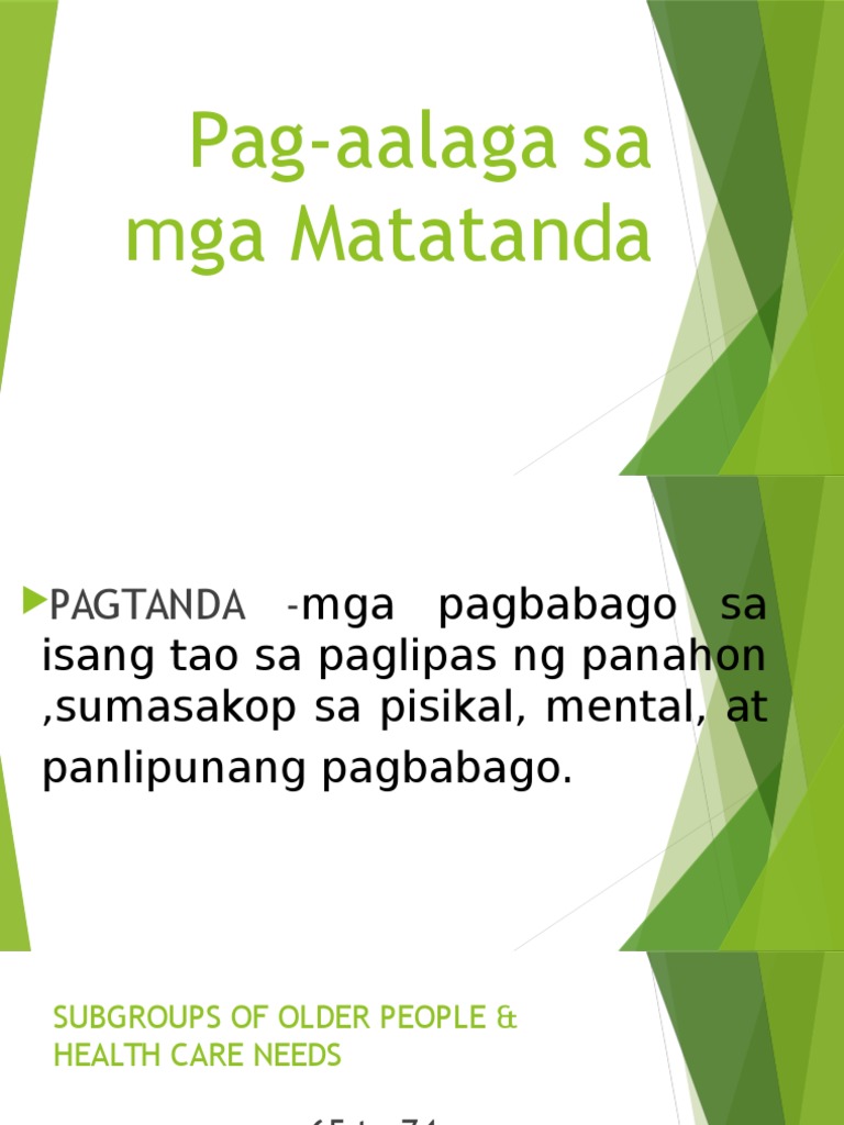Care For Elderly - TAGALOG | PDF | Pneumonia | Hypothermia