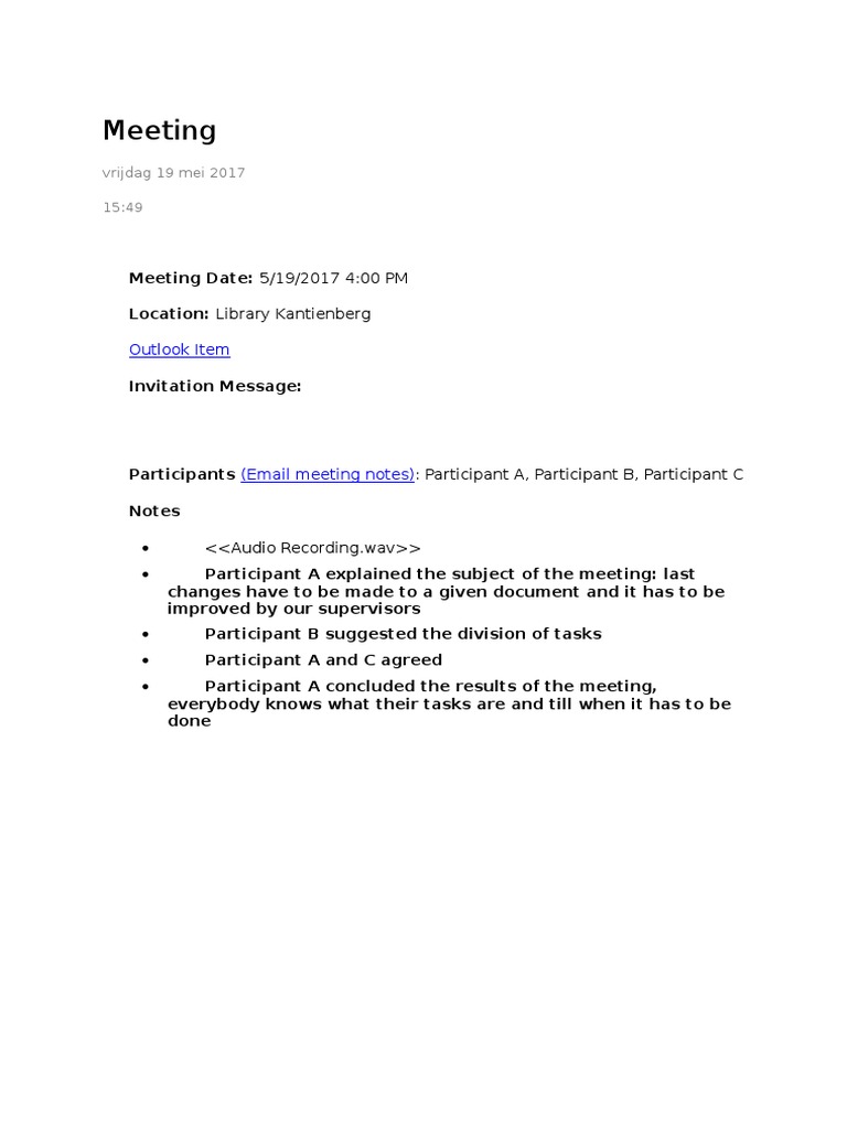 Meeting | PDF