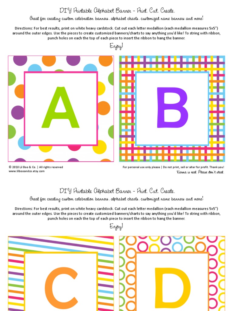 Full ABC Banner | PDF | Symbols | Decorative Arts