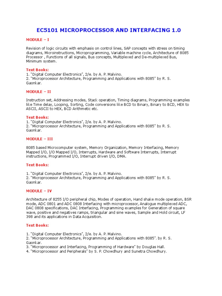 5th Sem Syllabus | PDF | Microprocessor | Computer Network