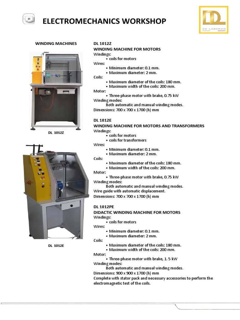 Electromechanics Winding Machines | PDF | Machines | Mechanical Engineering