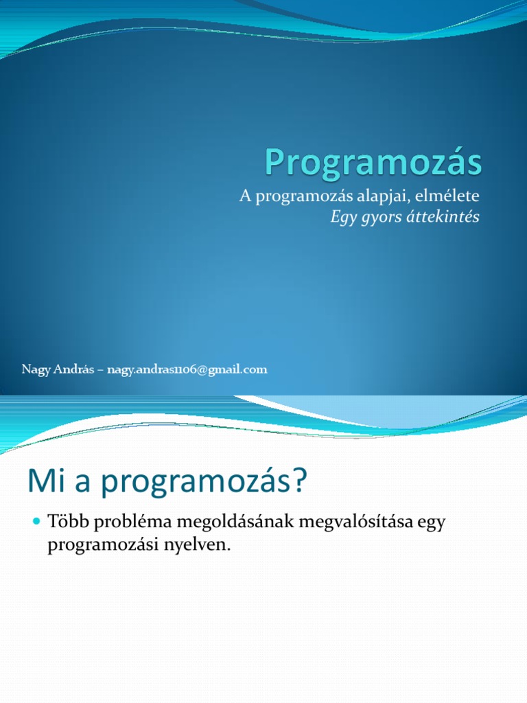 Programozás-alapok.pdf | PDF