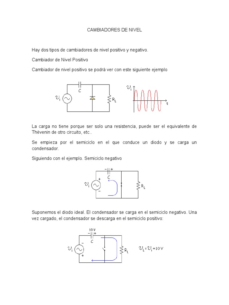 Cambiadores de Nivel (Electronica)