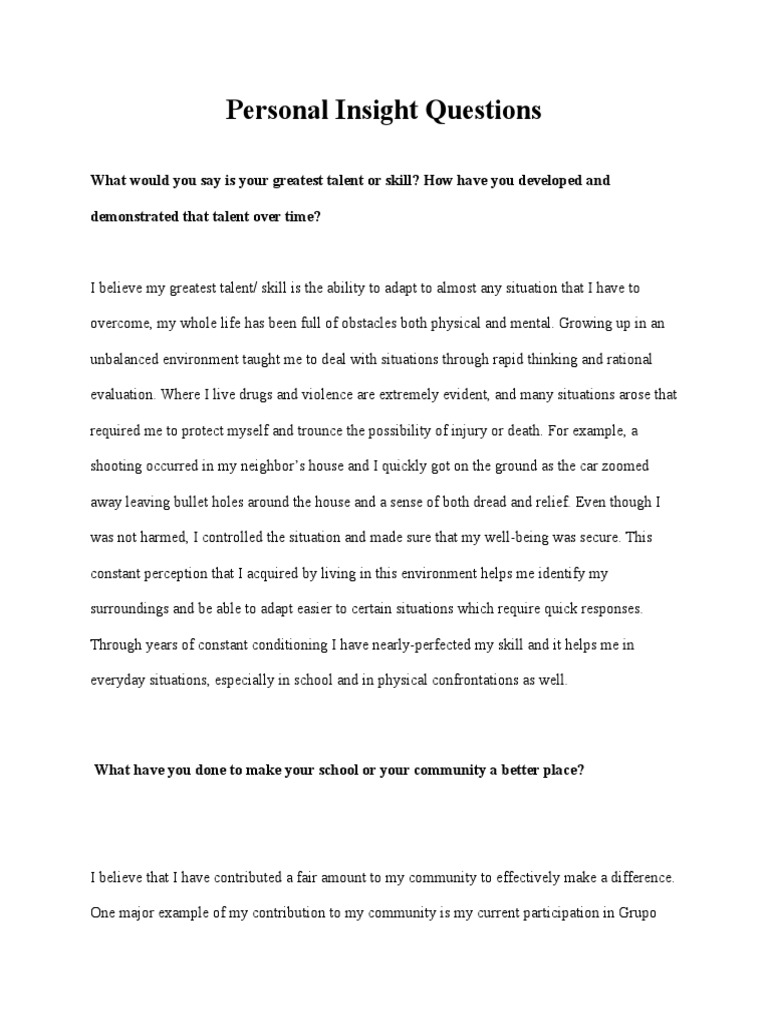 personal insight questions | Community | Knowledge | Free 30-day Trial ...