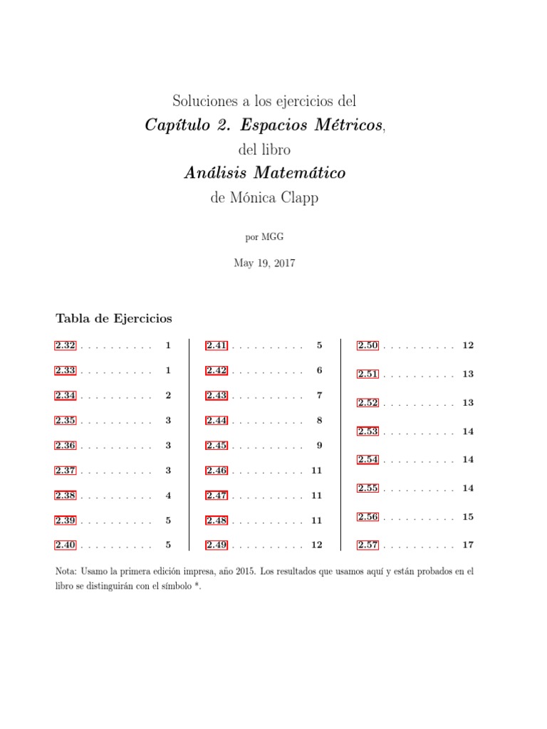 Soluciones Ejercicios Analisis Monica Clapp Capitulo 2 | PDF | Escalar ...