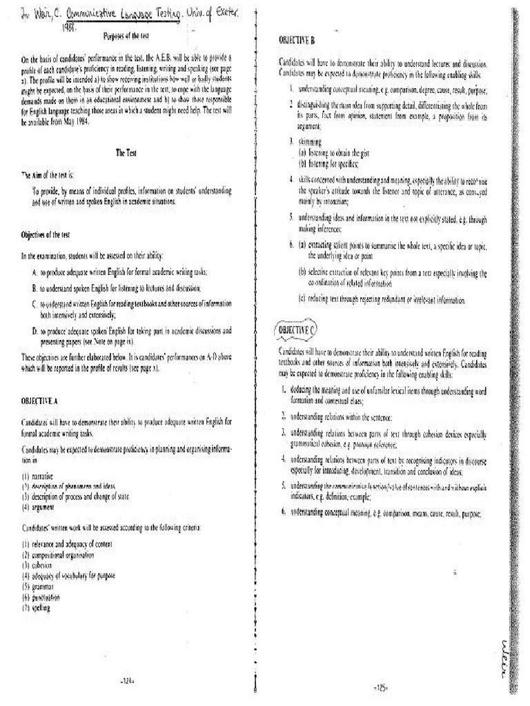 Weir, C. - Communicative Language Testing (1988) PDF | PDF