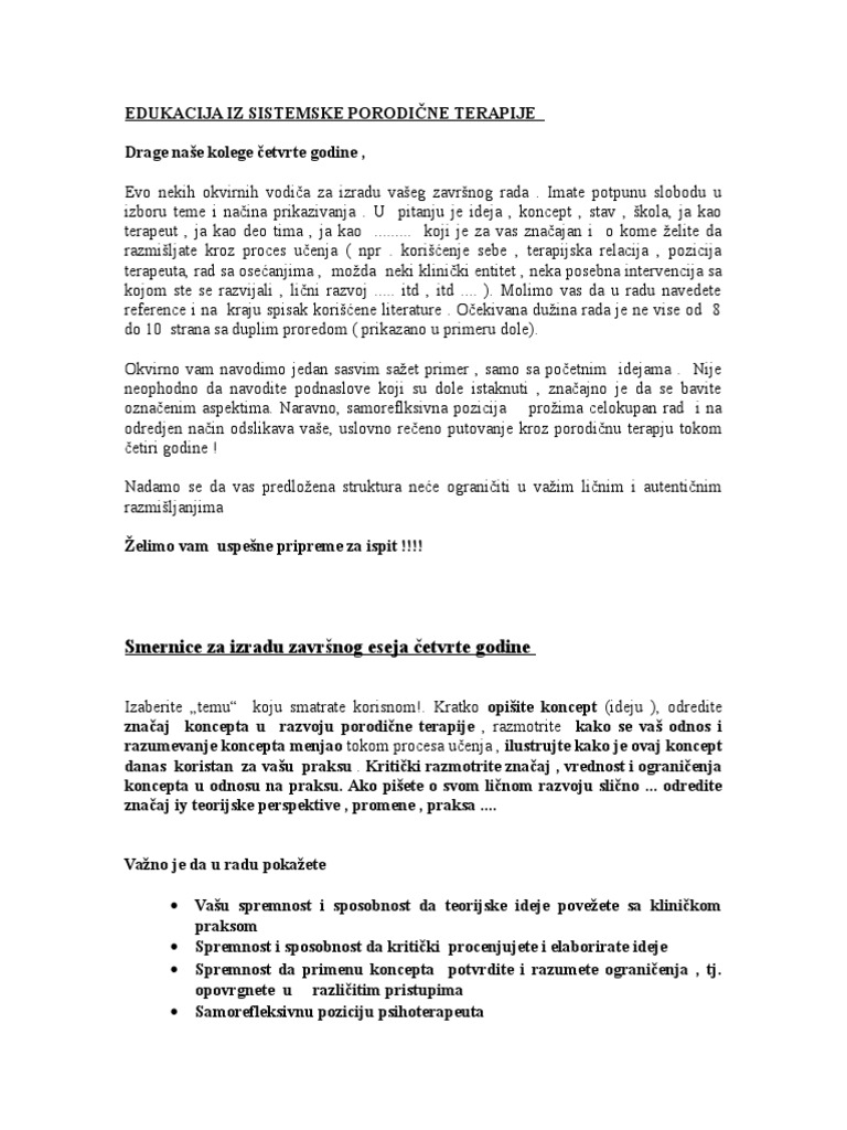 Smernice Za Esej | PDF