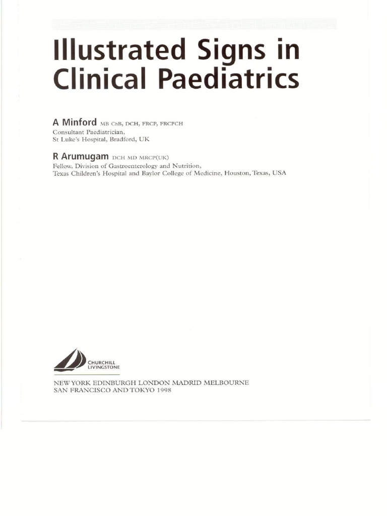 Pediatrics - ILLUSTRATED SIGNS IN CLINICAL PEDIATRICS PDF | PDF ...