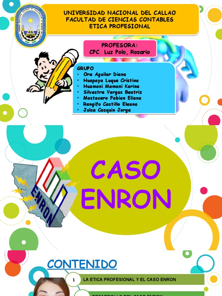 Caso Enron Ppt | Enron | Auditoría financiera