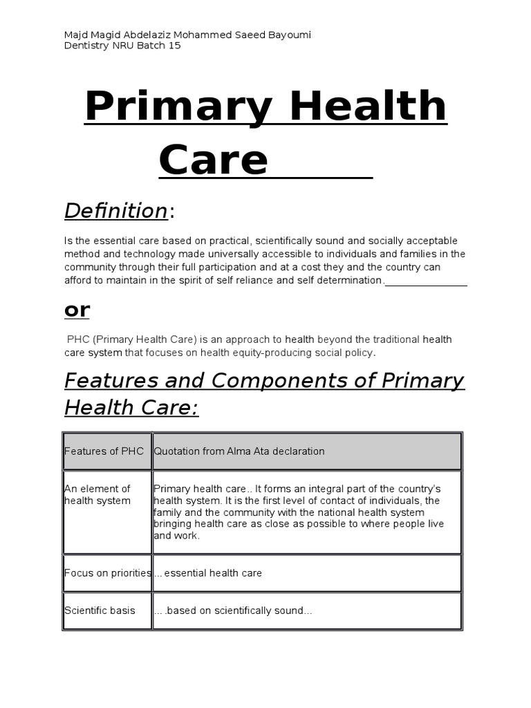 Primary Health Care | PDF | Medical Humanities | Medical Specialties