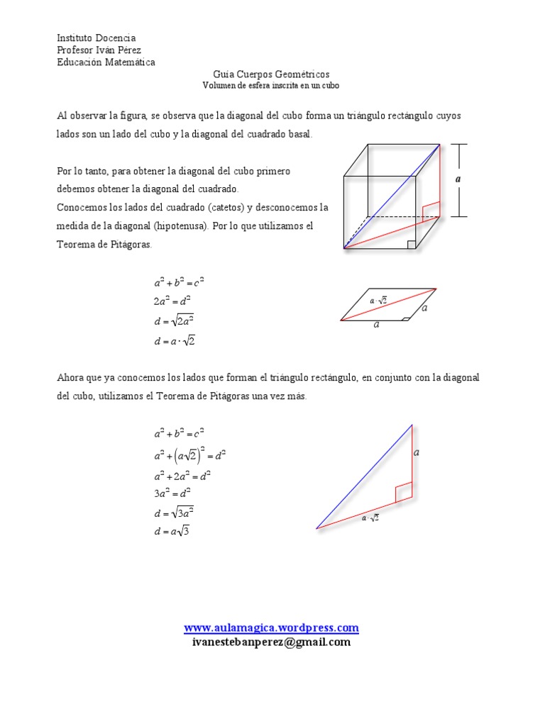 Diagonal de Un Cubo | PDF | Euclides | Geometria clasica
