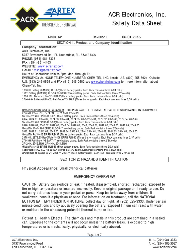 Acr Globalfix v4 | PDF | Hazardous Waste | Battery (Electricity)