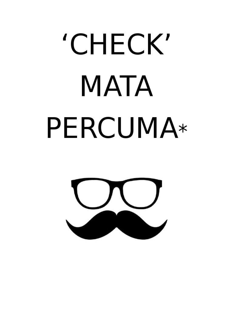Check' Mata Percuma | PDF