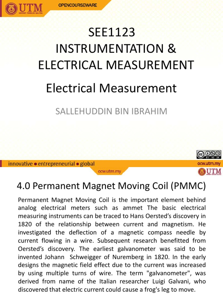 Electrical Measurement Pdf Voltage Electrical Resistance And