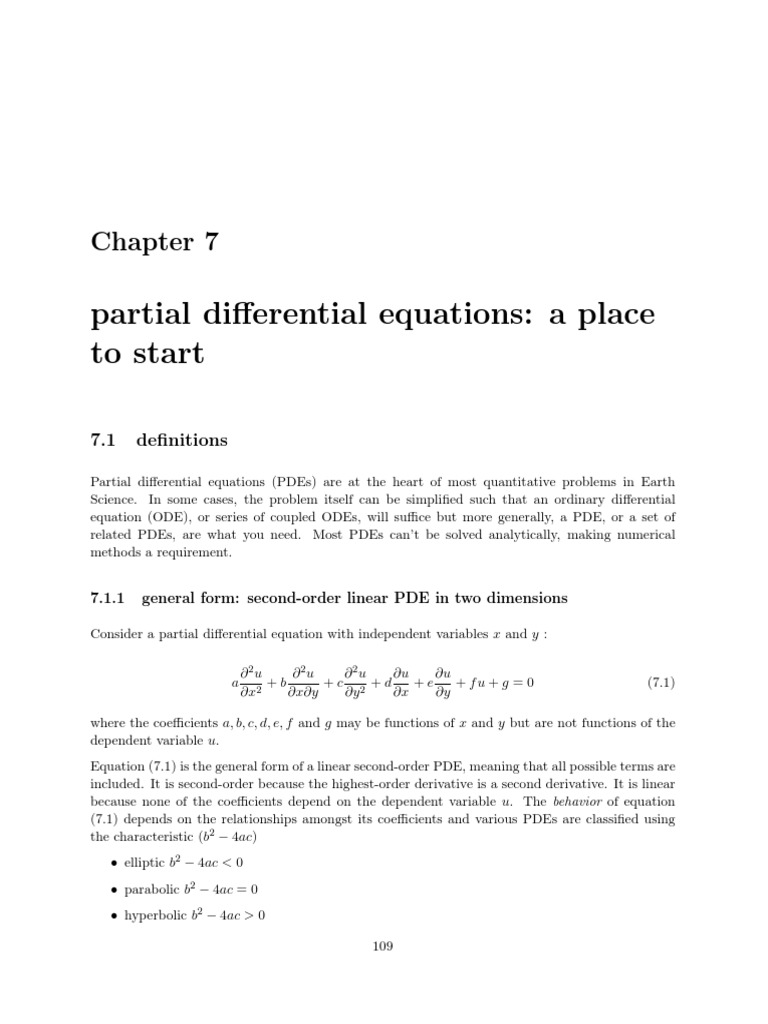 Partial Differential Equation Basics Mool Arth | PDF | Partial ...