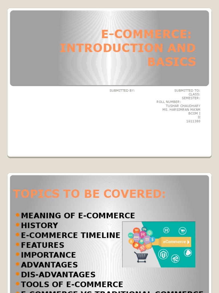 Ecomm Project | PDF | E Commerce | Online Shopping