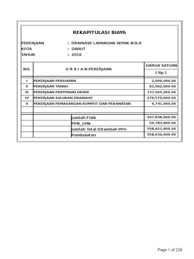 01 RAB Lap Sepakbola | PDF