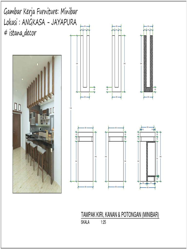 Minibar Design Plans for ANGKASA | PDF