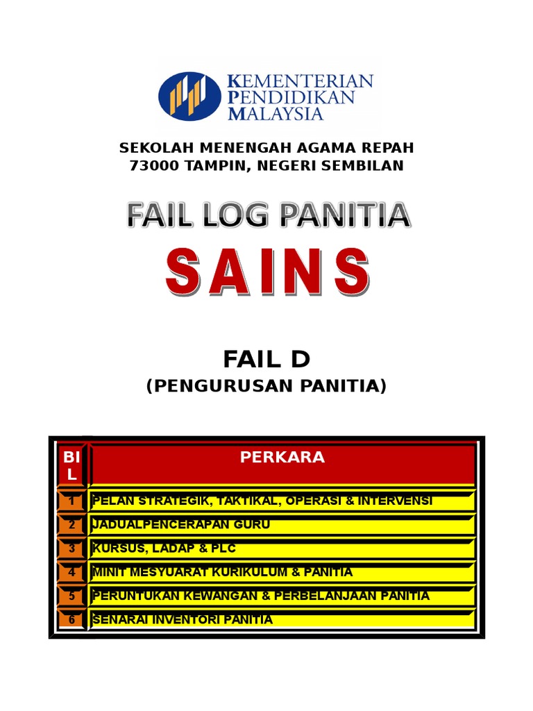 Cover Fail Panitia Sains | PDF